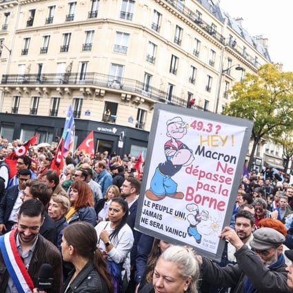 Tens of thousands march in Paris to protest against inflation in France ...