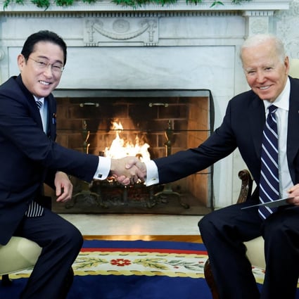 Biden and Kishida pledge to strengthen US-Japan ties as a counter to China | South China Morning ...