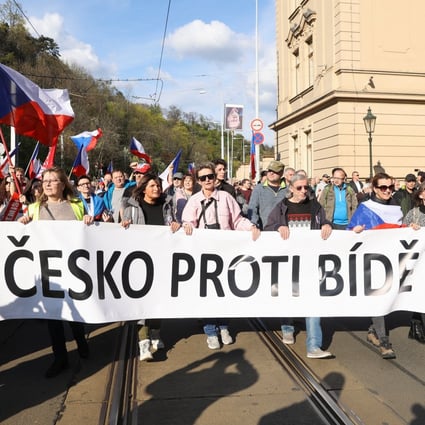 Thousands gather in Prague to rally against Czech government | South ...