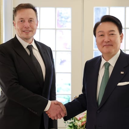 South Korea’s Yoon Suk-yeol meets with Tesla’s Elon Musk and offers tax ...