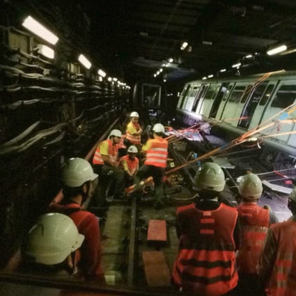 MTR Corp blames Thales for crash that closed section of Tsuen Wan line ...
