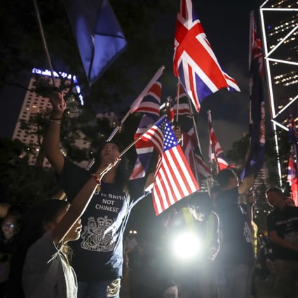 Do Hong Kong protesters know what those flags they are waving stand for ...