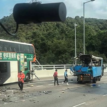 Live fish spill onto Hong Kong motorway after crash | South China ...