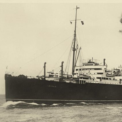 The RMS Laconia, first ship to sail around the world for pleasure ...