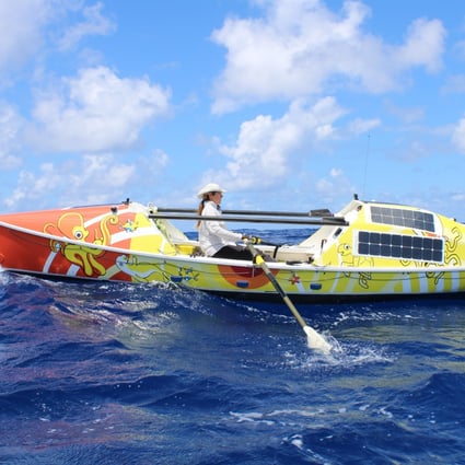 Ocean rower sets world record for crossing the Pacific, facing an ...