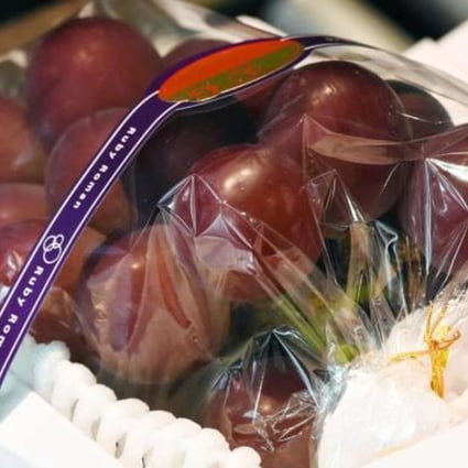 Luxury fruit: Man pays record US$11,000 for a bunch of Ruby Roman ...