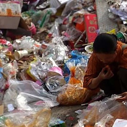 Chinese people search for food among expired, rotting waste in rubbish ...