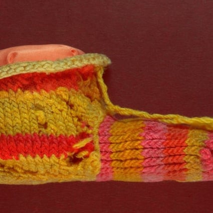 How secrets of ancient Egyptian child’s stripy sock were unravelled ...